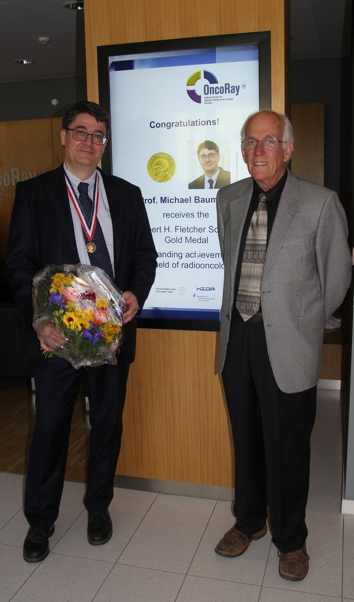 Goldmedaille der Gilbert H. Fletcher Society für Prof. Michael Baumann ...
